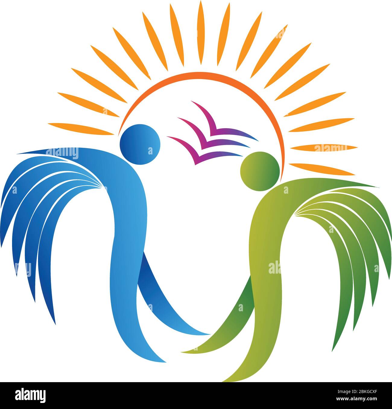 Angels circle Stock Vector Images - Alamy