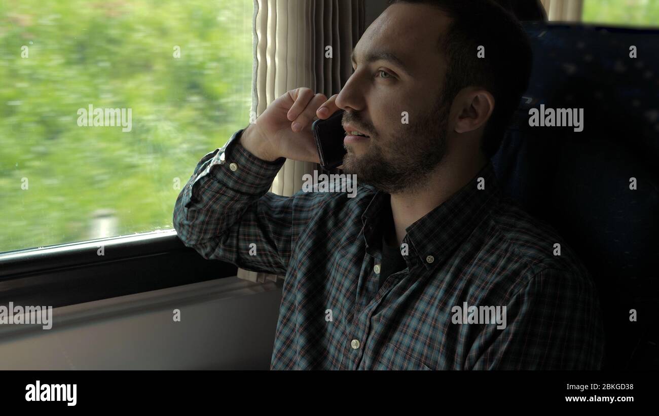 Phoning Train High Resolution Stock Photography and Images - Alamy