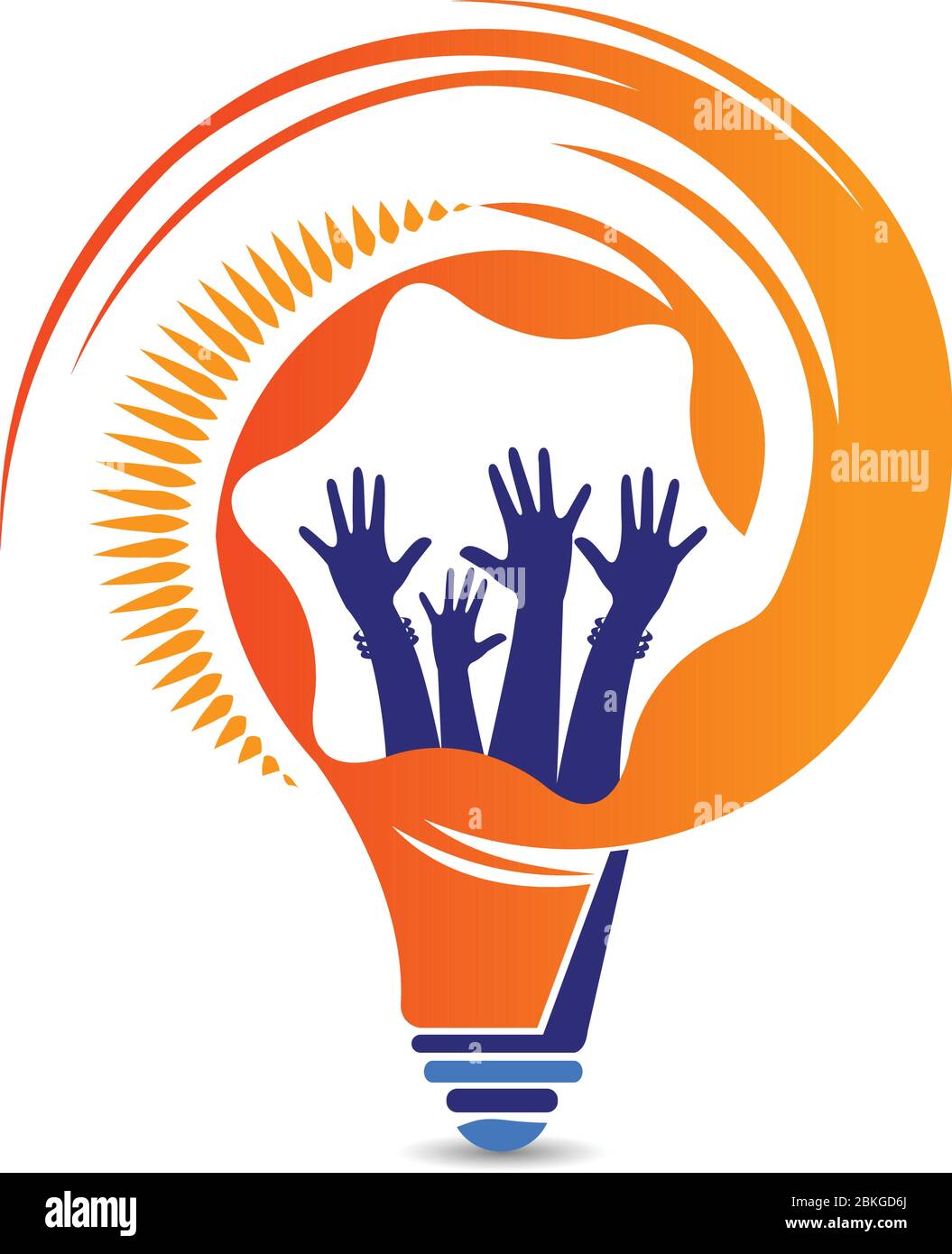 bright hands logo Stock Vector Image & Art - Alamy