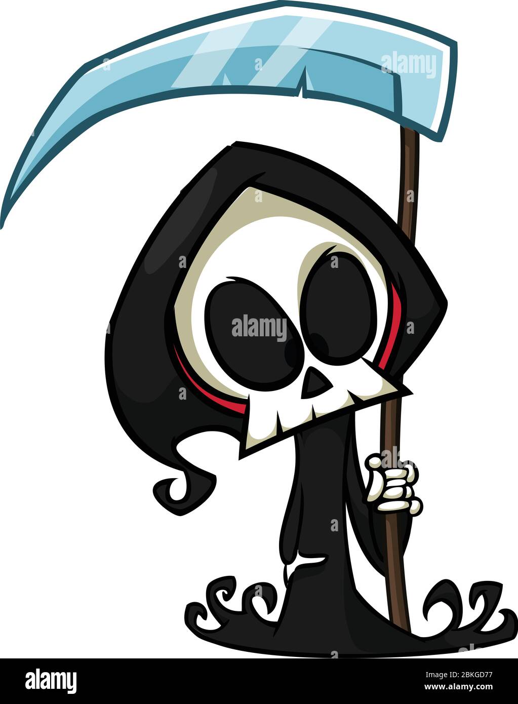 Cute grim reaper Stock Vector Images - Alamy