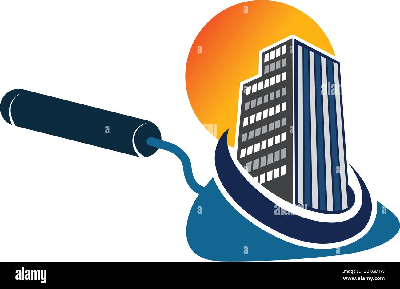 Trowel tools with Building logo Stock Vector Image & Art - Alamy