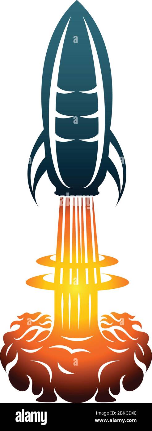 rocket launch logo Stock Vector Image & Art - Alamy