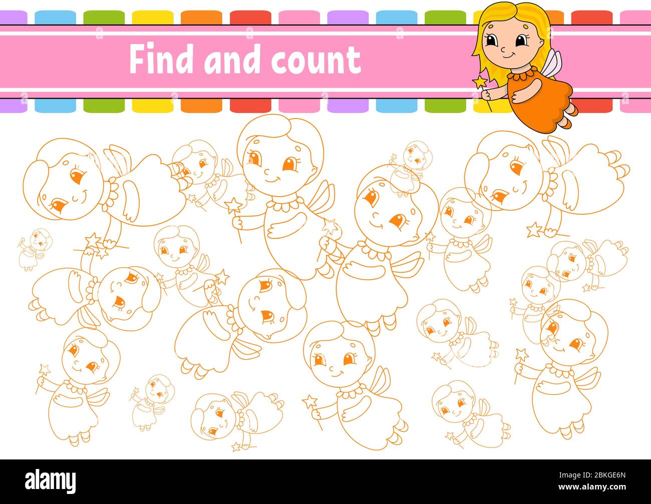 Find and count. Tooth Fairy. Education developing worksheet. Activity ...