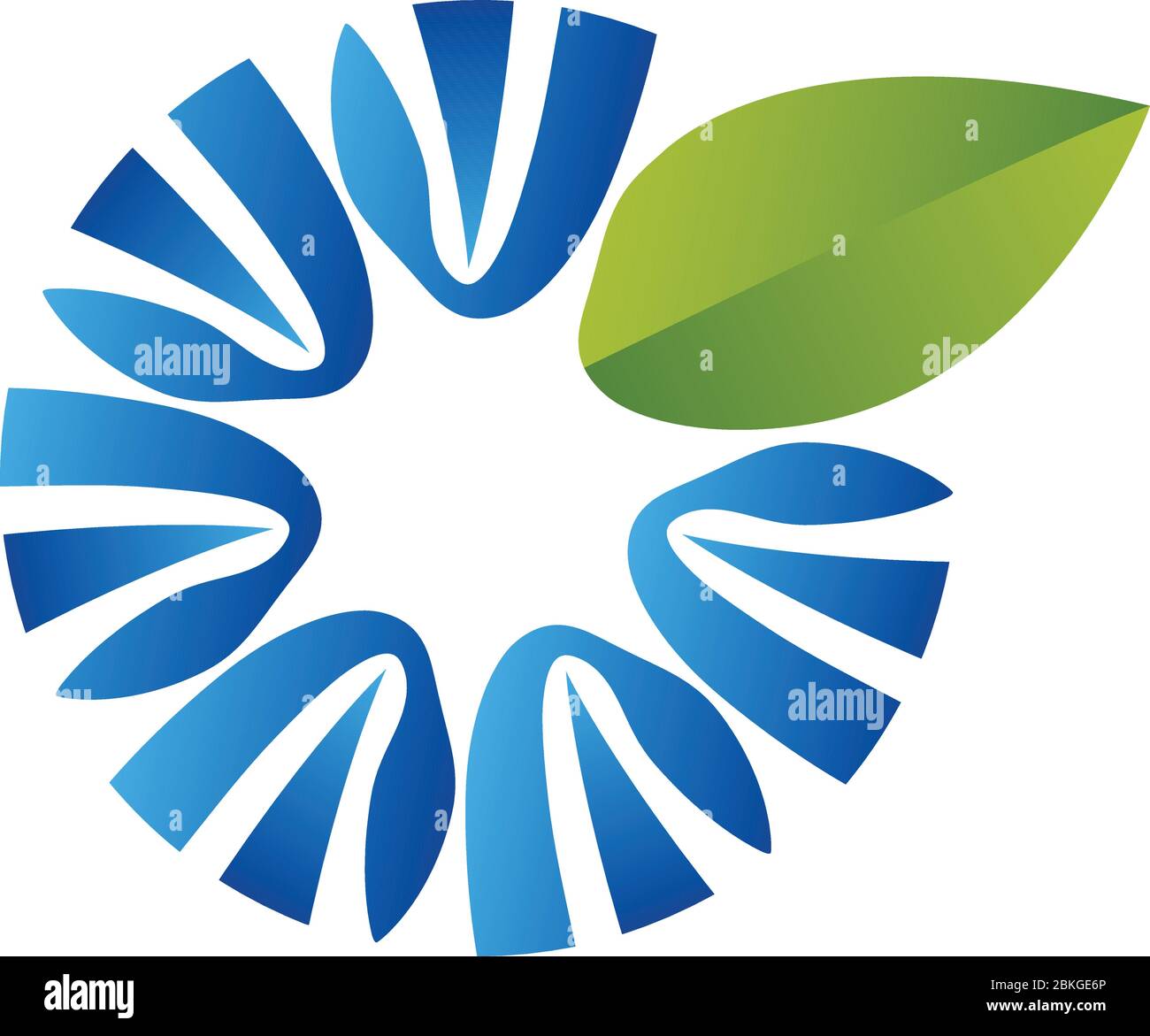 circle leaf logo Stock Vector Image & Art - Alamy
