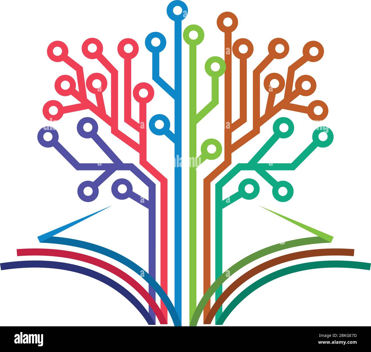 Green computer electronic circuit Stock Vector Images - Alamy