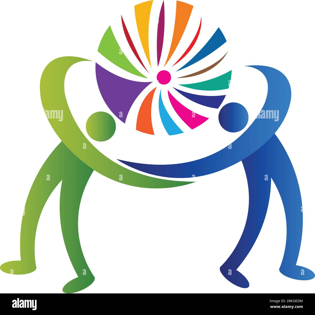 couple exercise logo Stock Vector Image & Art - Alamy