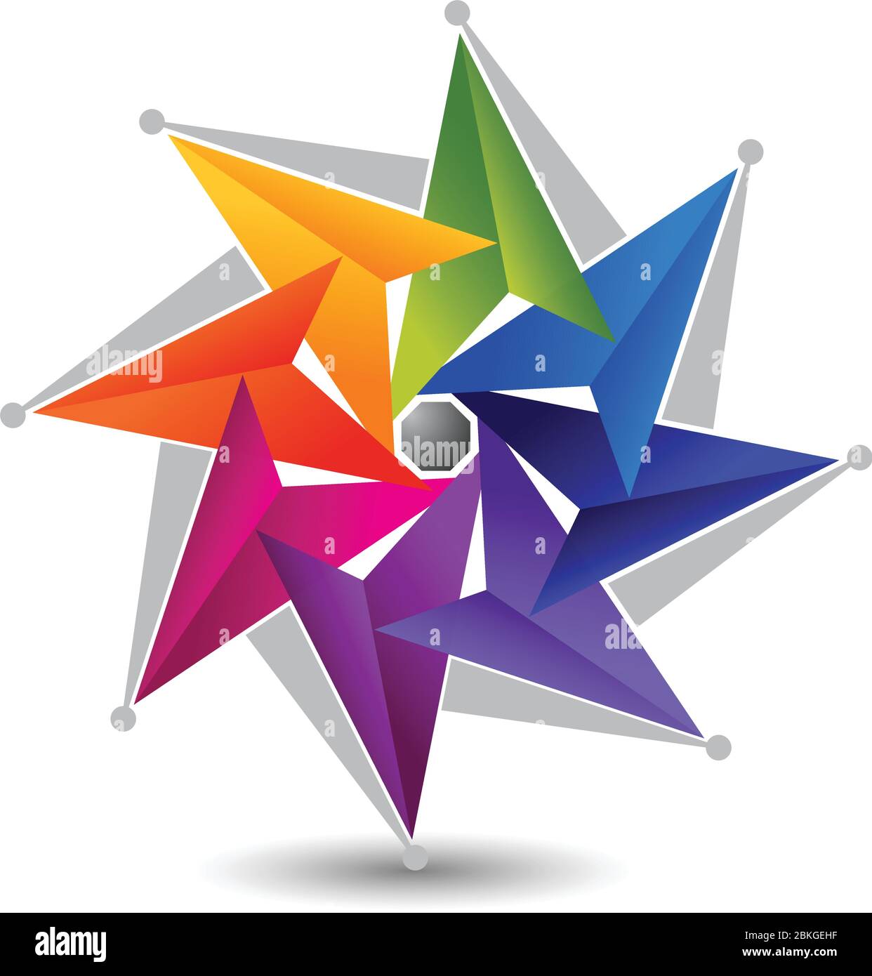 stylish star logo Stock Vector Image & Art - Alamy