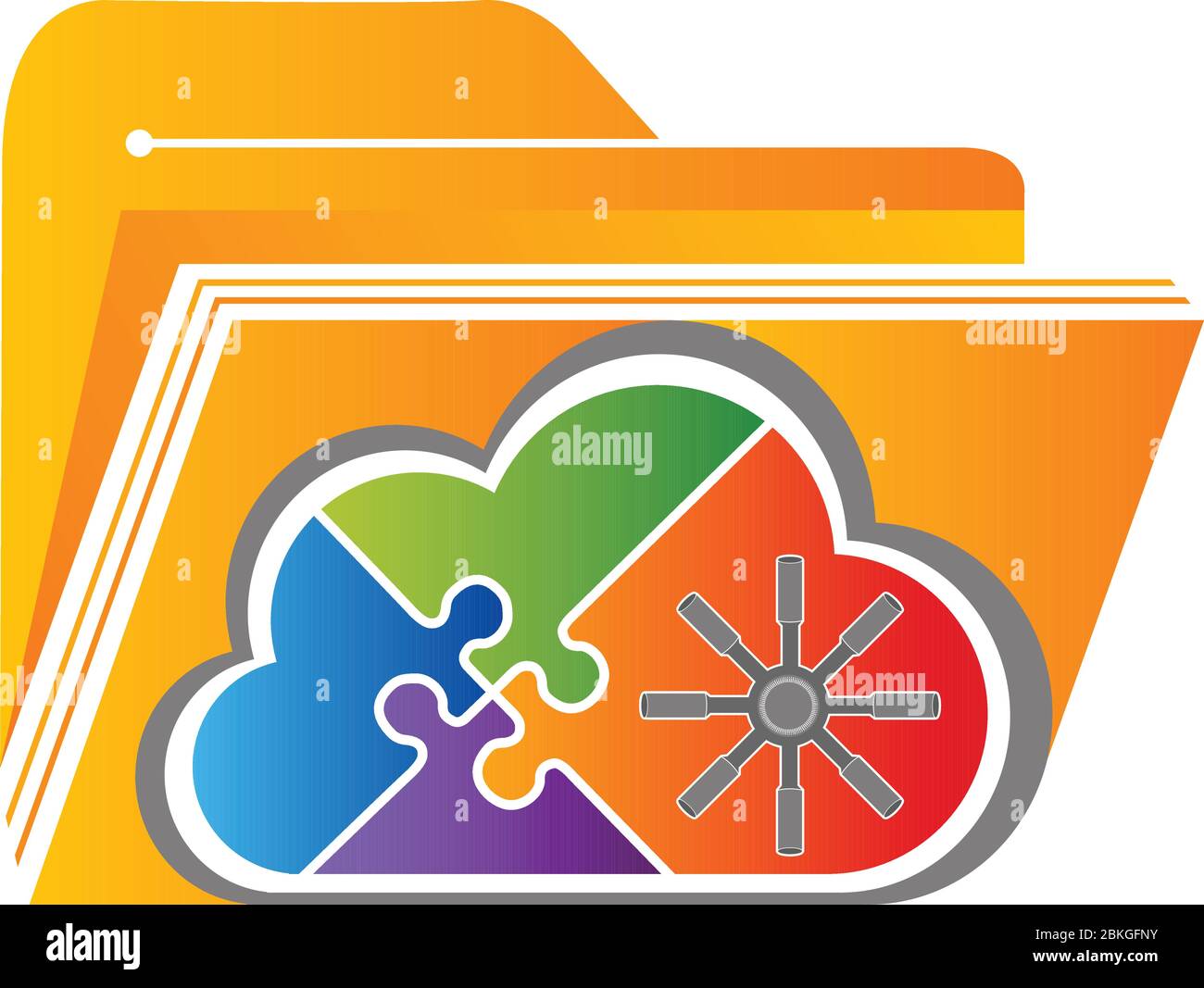 cloud security storage logo Stock Vector Image & Art - Alamy