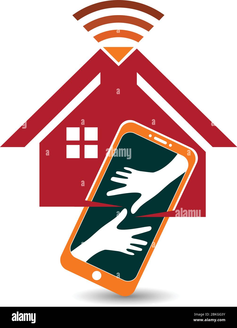 Wifi smart home icon Stock Vector Images - Alamy