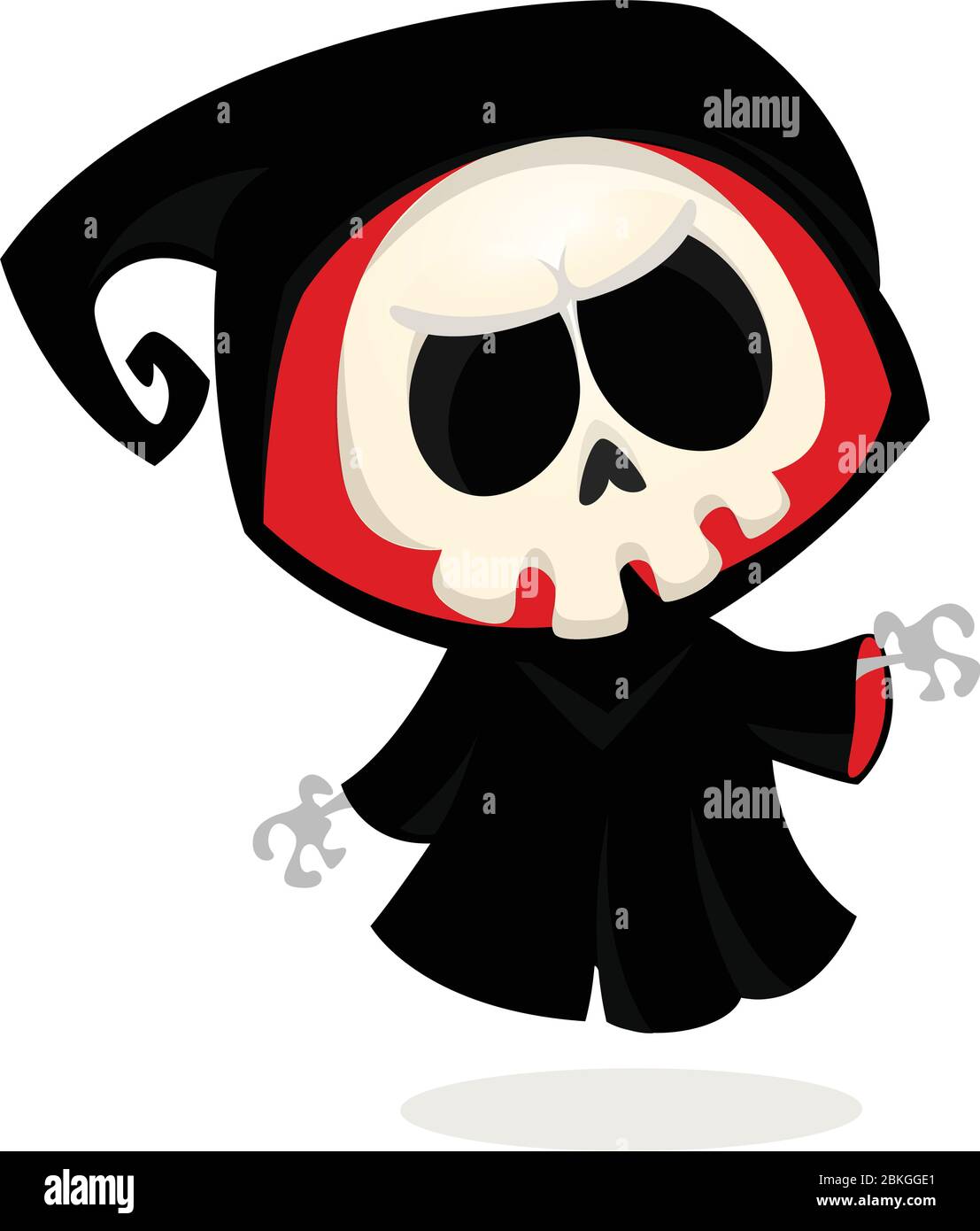 A vector illustration of cartoon bunny rabbit hopping on white ...