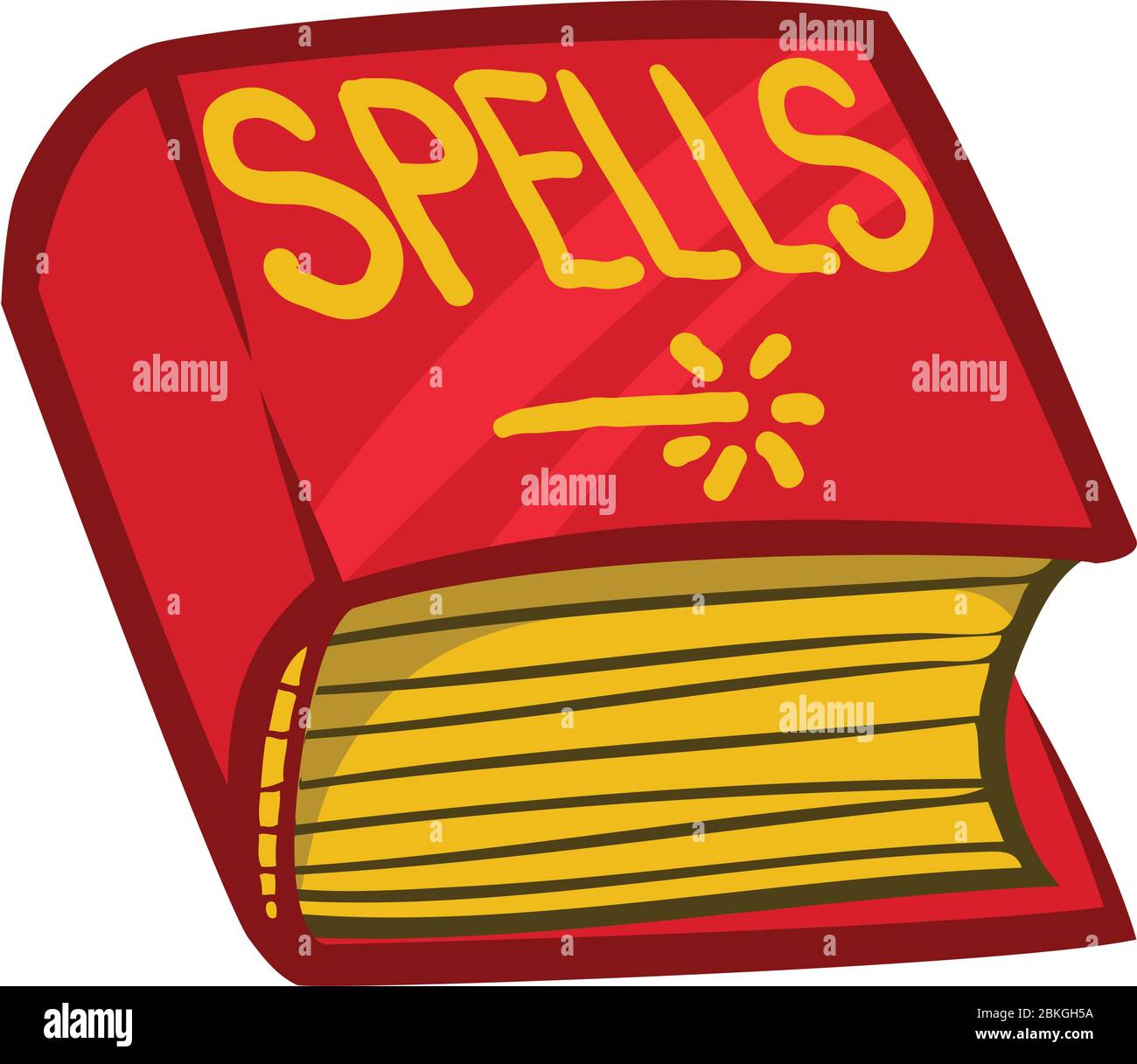 Cartoon book of spells. Vector illustration Stock Vector Image & Art ...
