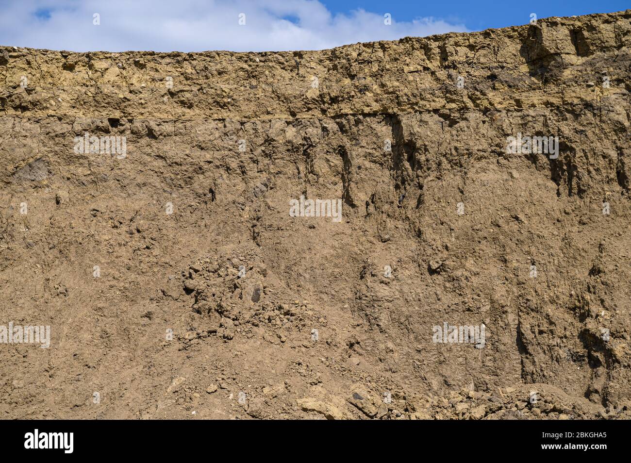sand hill, developed sand pit, place for construction site Stock Photo ...