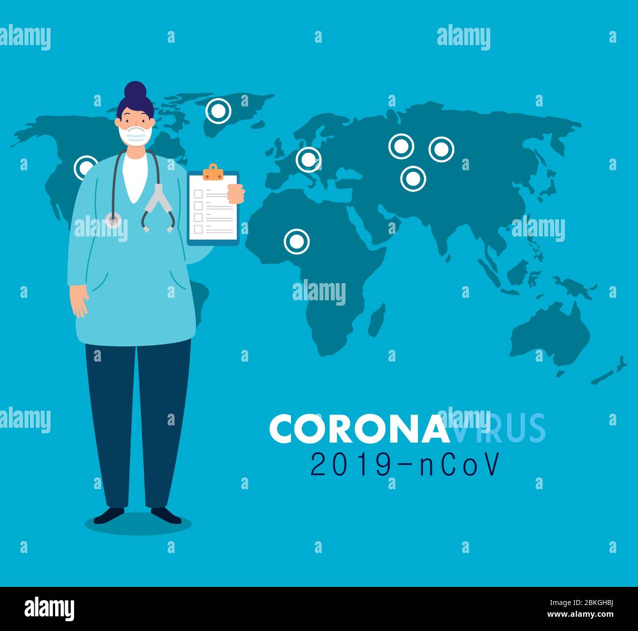 Woman earth character using face hi-res stock photography and images ...