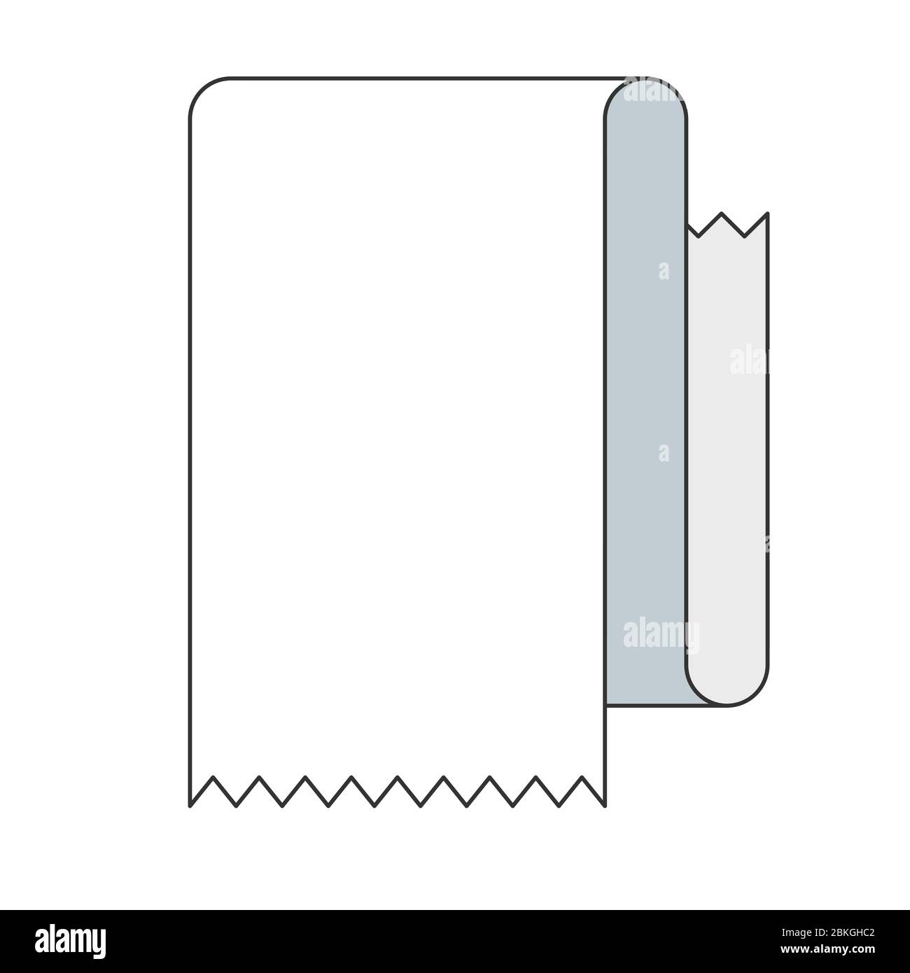 Paper scroll flat color Stock Vector Images - Alamy