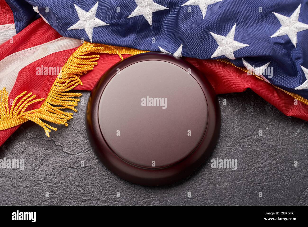 American flag court room hi-res stock photography and images - Alamy