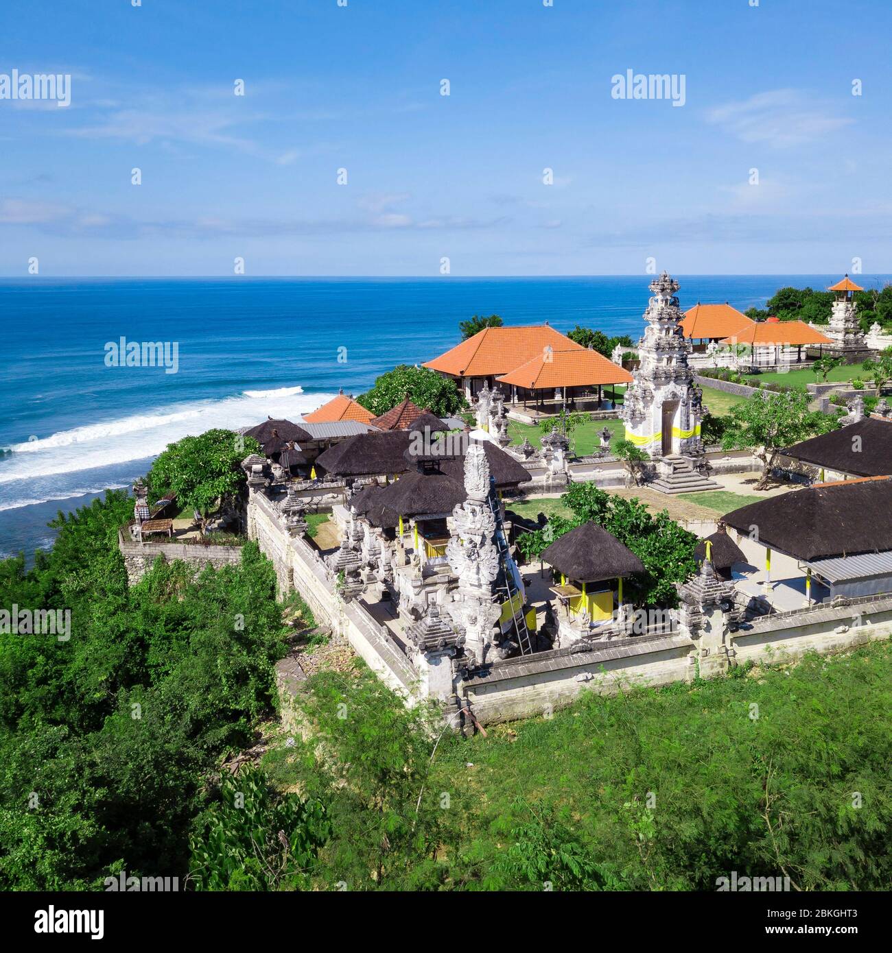 Aerial view of Balinese temple, Bali, Indonesia Stock Photo - Alamy