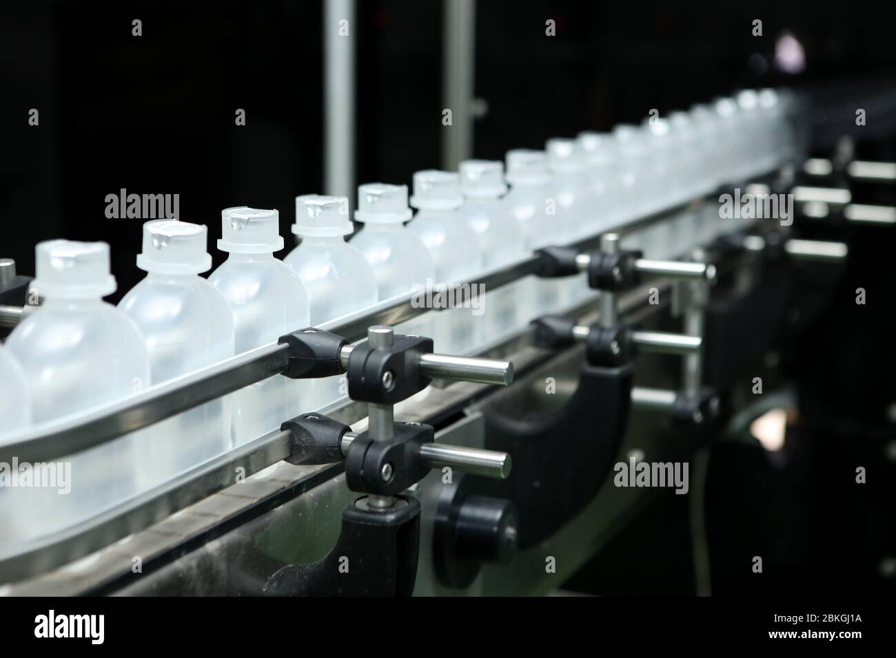 pharmaceutical industry, medicine pills are filling in the plastic ...