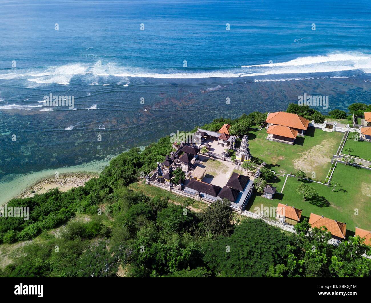 Aerial view of Balinese temple, Bali, Indonesia Stock Photo - Alamy