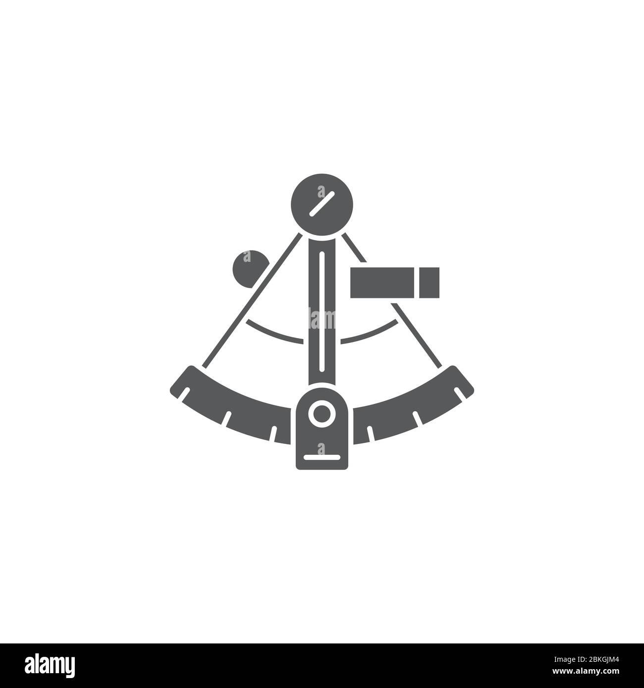 Sextant Vector Icon Symbol Isolated On White Background Stock Vector Image And Art Alamy