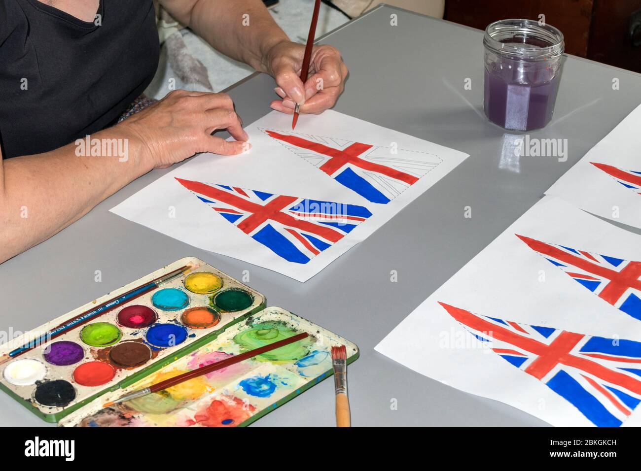 Ve day painting hi-res stock photography and images - Alamy