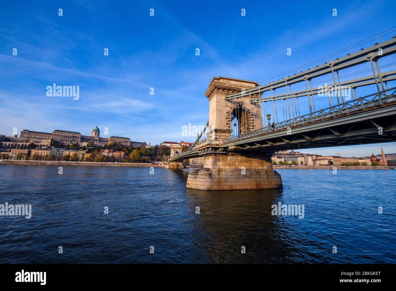 The Chain Bridge, Budapest, Central Hungary, Hungary Stock Photo - Alamy