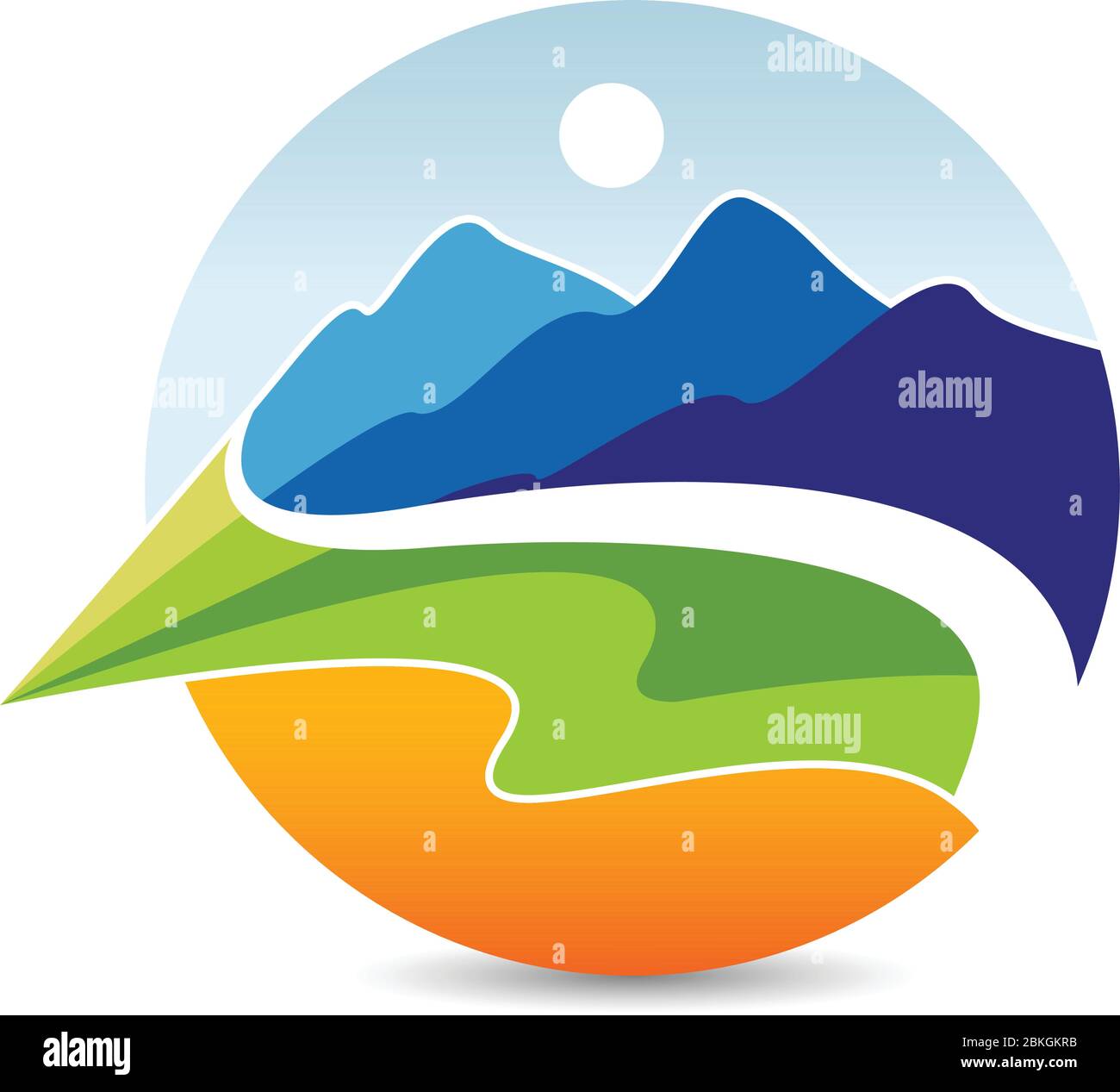 natural mountain logo Stock Vector Image & Art - Alamy
