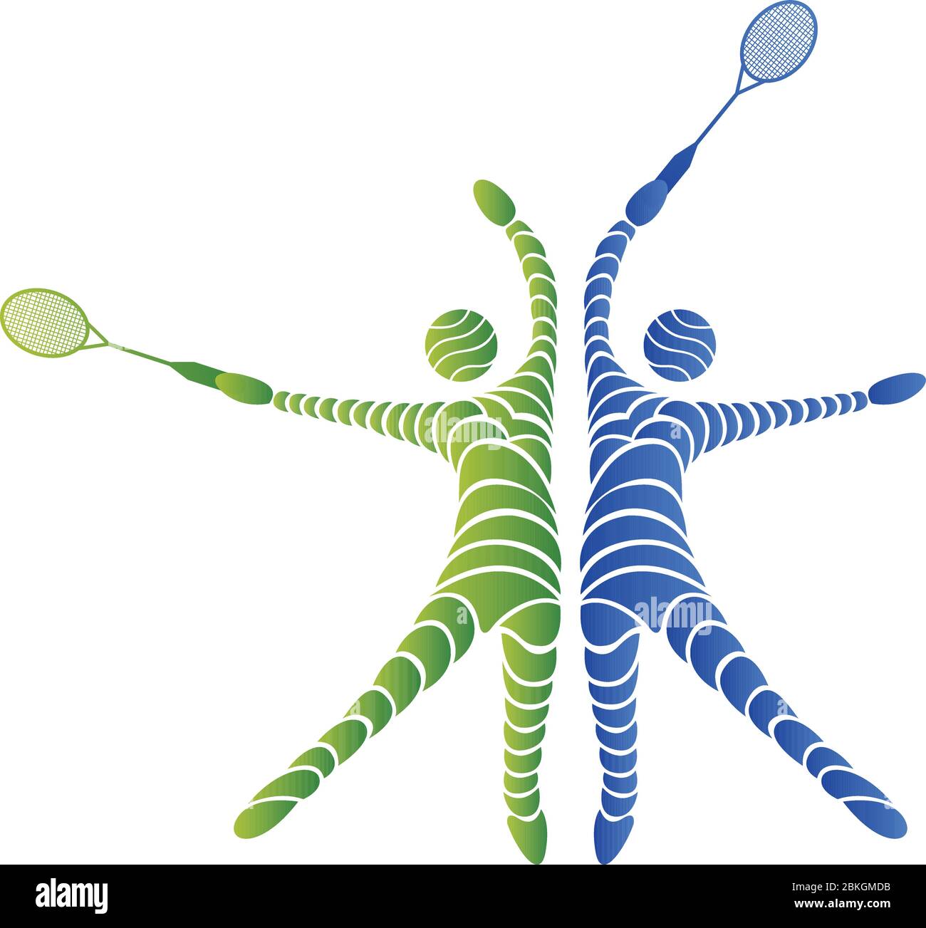 badminton players logo Stock Vector Image & Art - Alamy