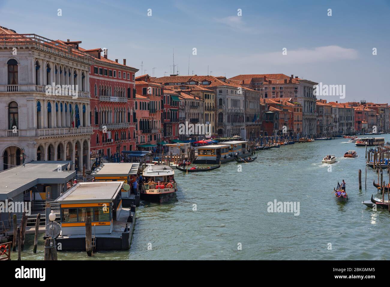 VENICE, ITALY, MAY 23, 2017: Magnificent daily view of Gondola with ...