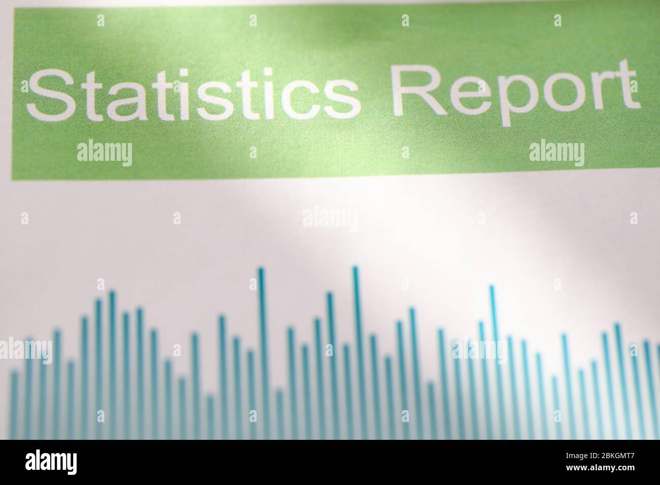 Statistics report, activity analysis document Stock Photo - Alamy
