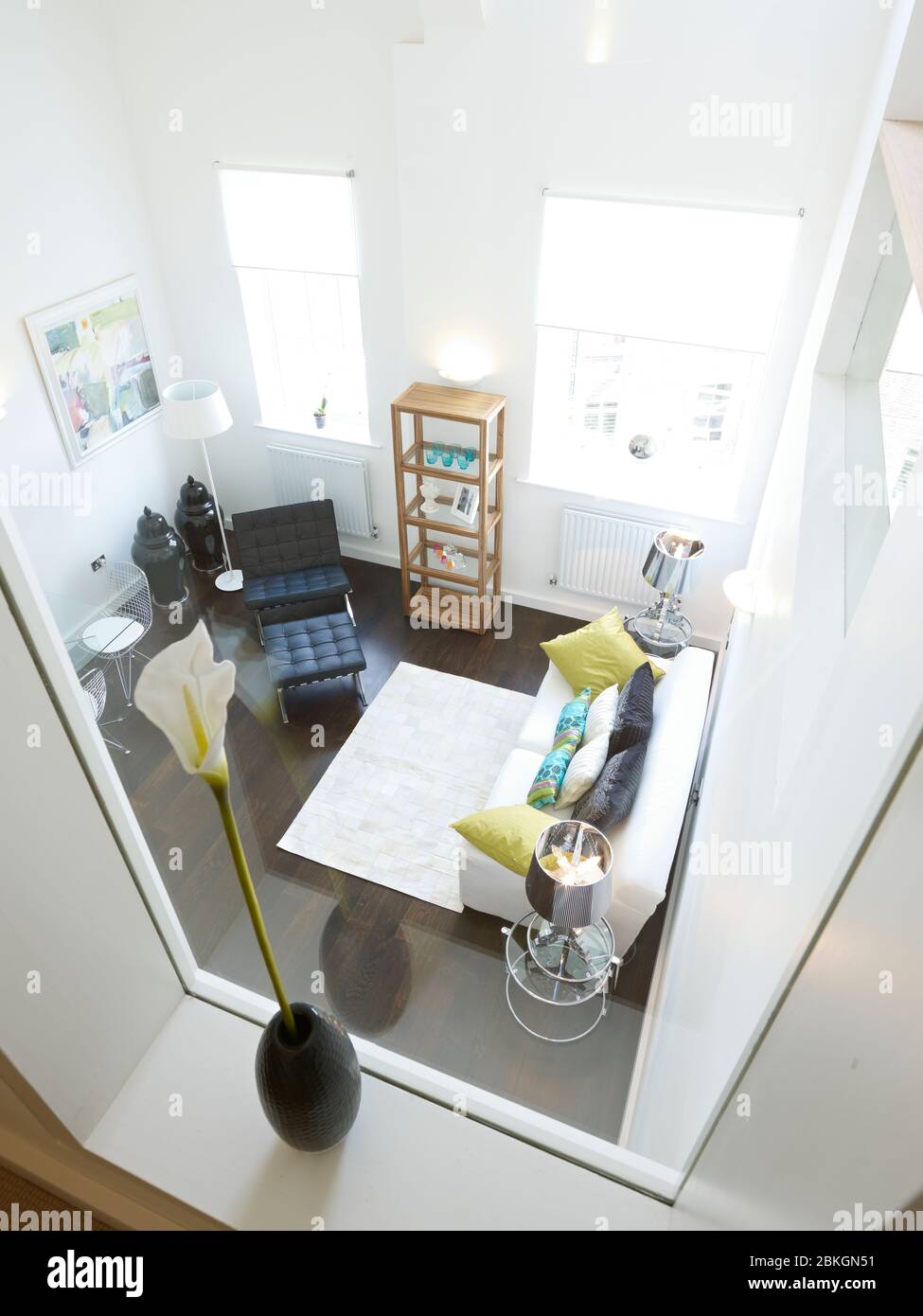 open plan living room Stock Photo - Alamy