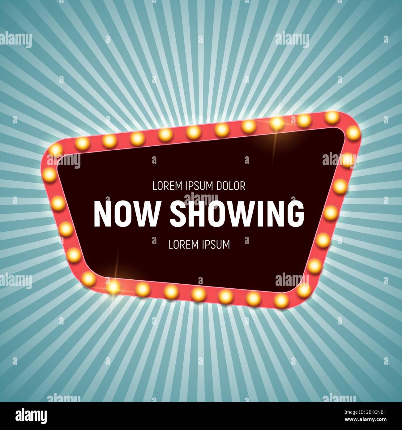 Vintage 3d light retro frame. Vector Illustration Stock Vector Image ...
