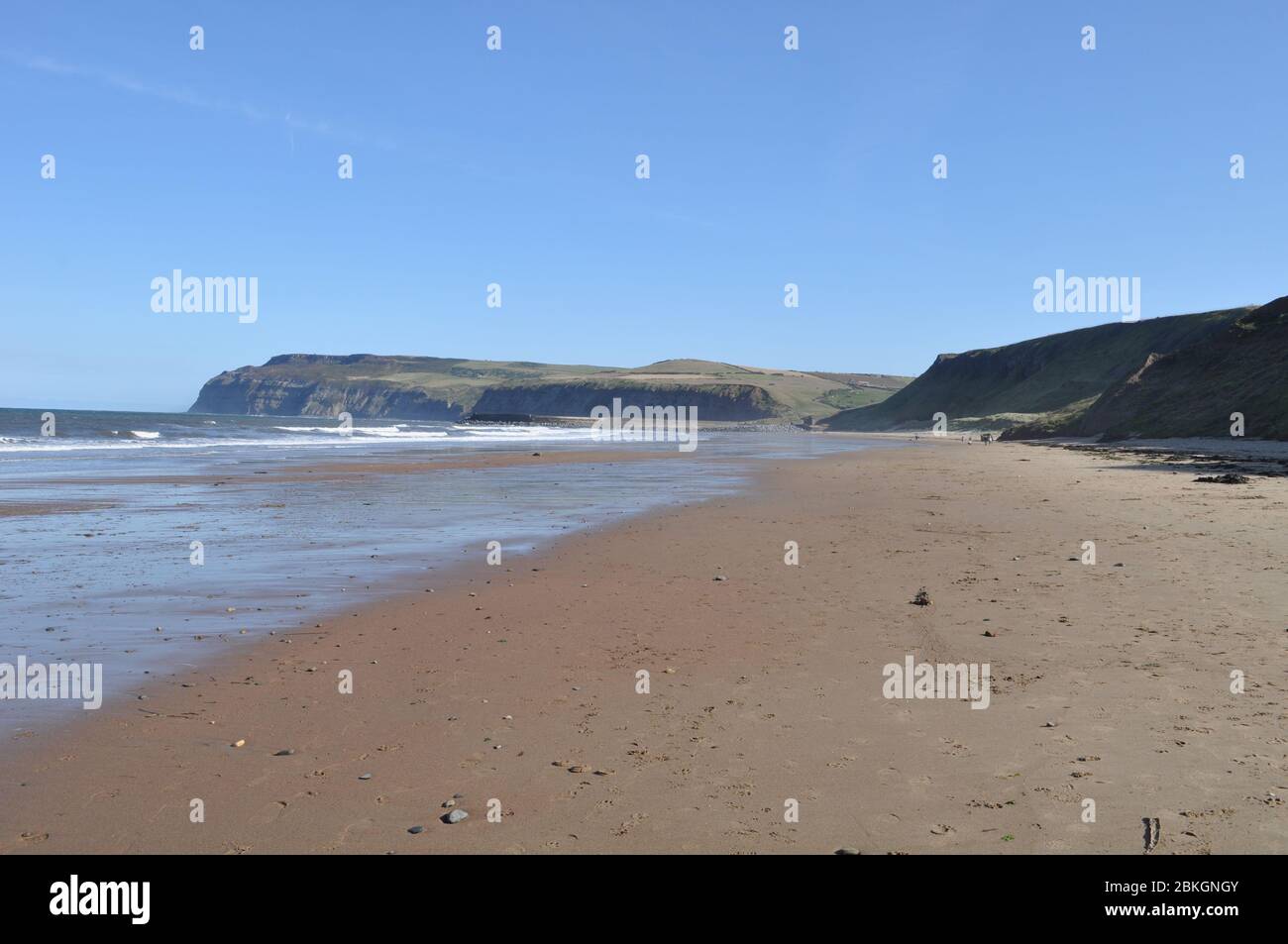 Skinningrove beach, alongside the Cleveland Way, Redcar and Cleveland ...