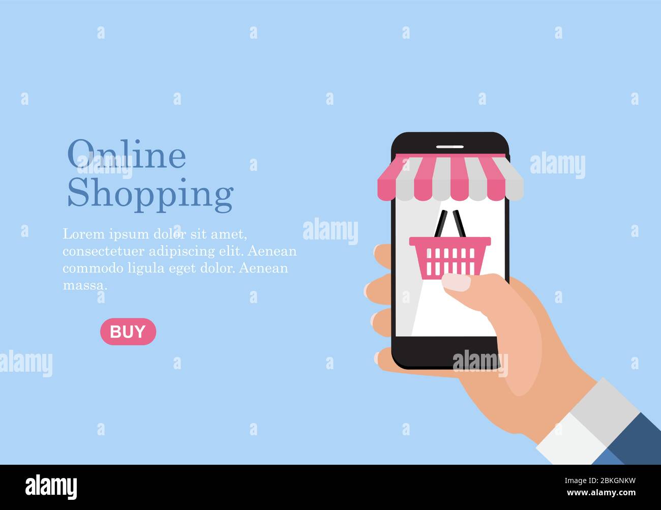 Online Shopping concept background. Vector Illustration Stock Vector ...