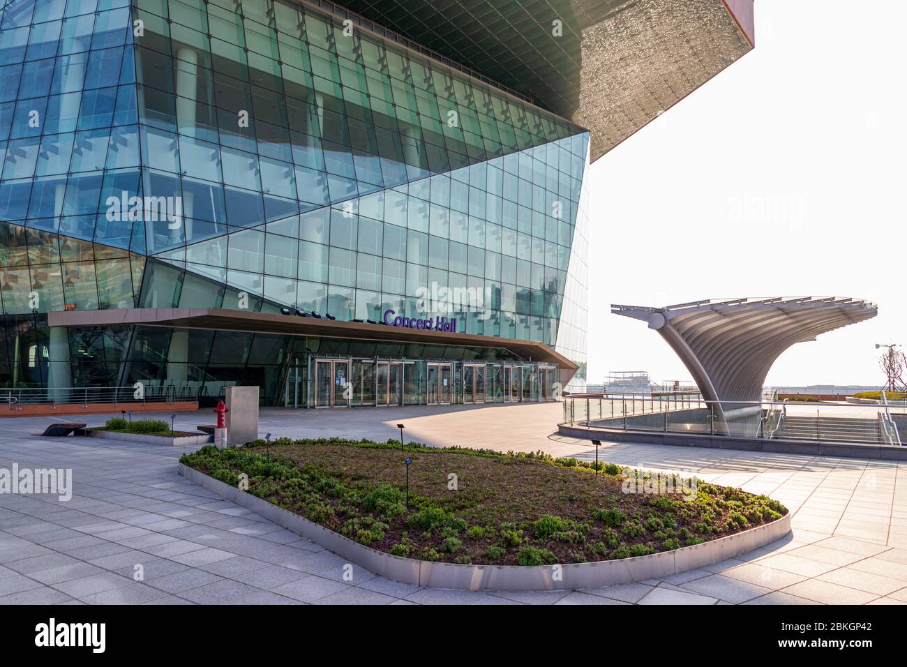 Incheon Songdo, Korea, April 18, 2020- Incheon Songdo Art Center ...