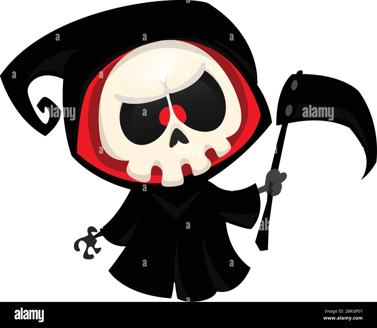 A vector illustration of cartoon bunny rabbit hopping on white ...