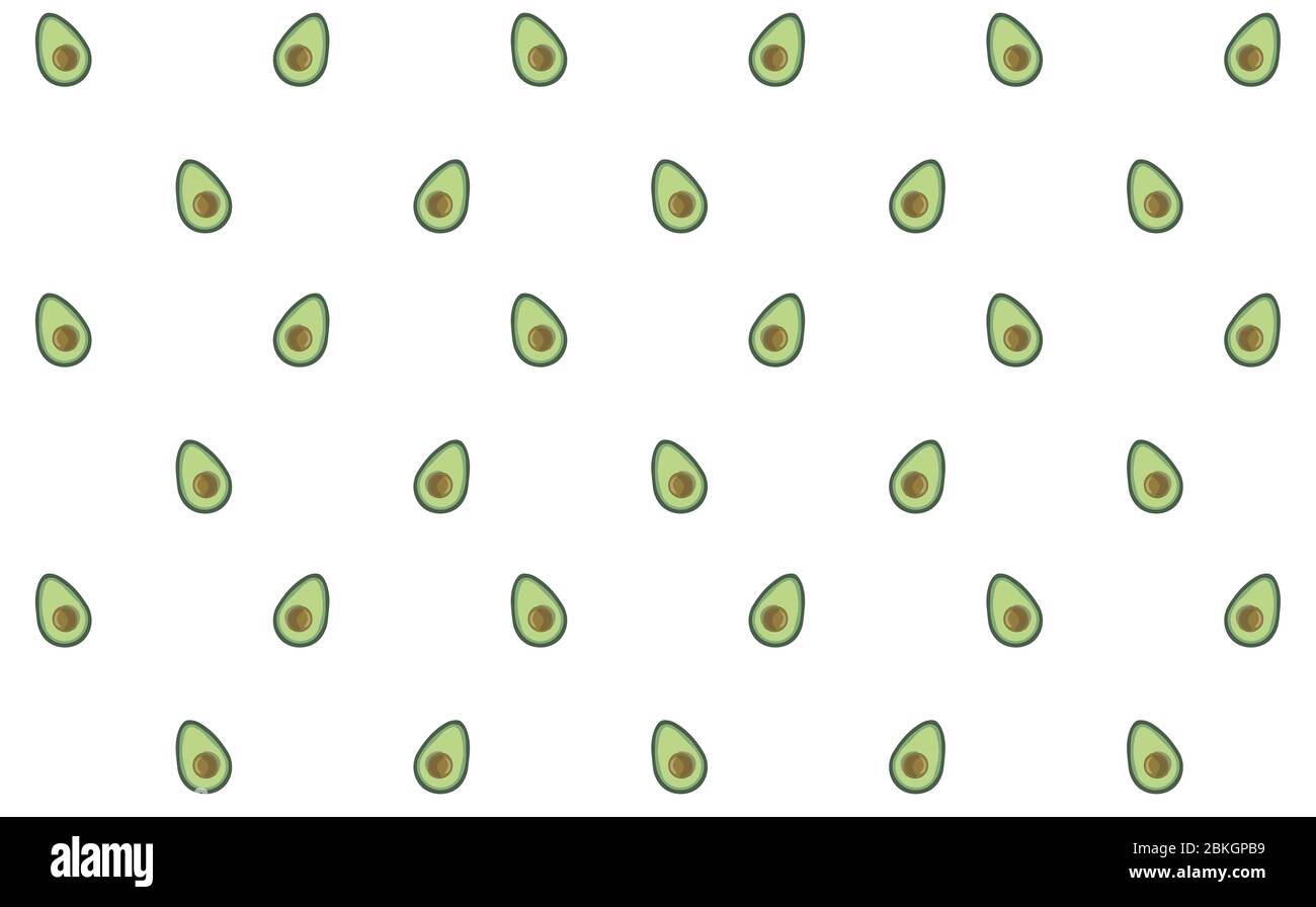 Avocado seamless pattern for print, fabric and organic, vegan, raw ...