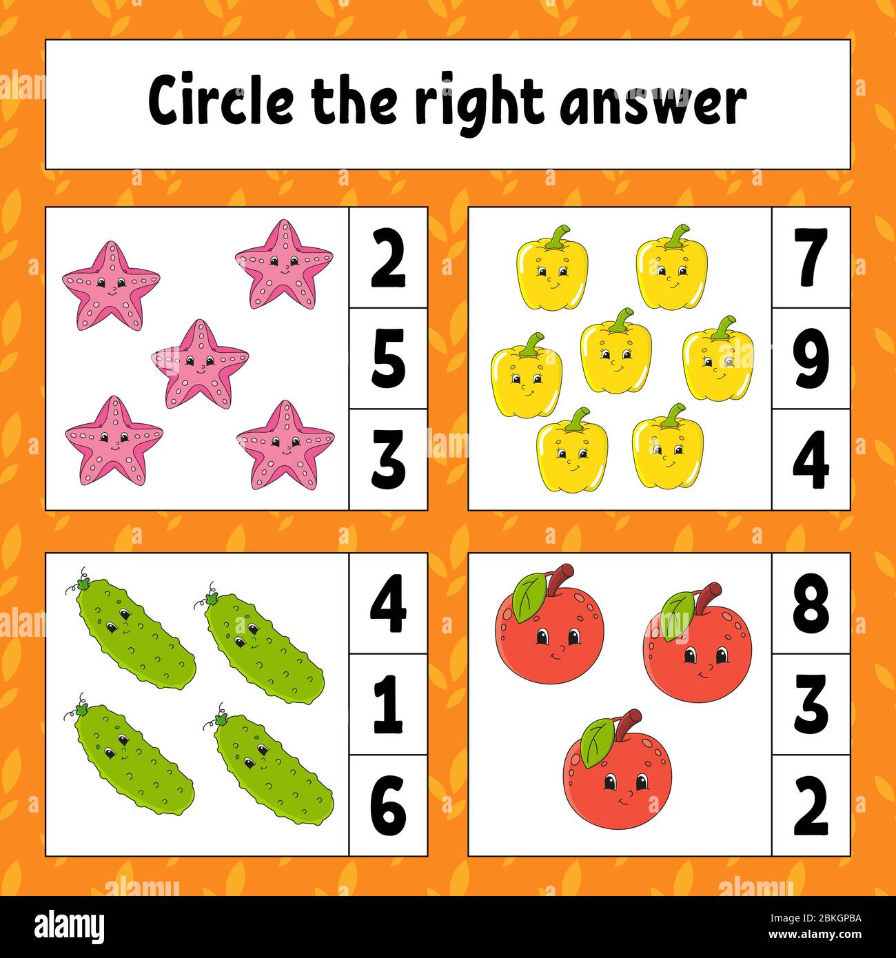Circle the right answer. Education developing worksheet. Activity page ...