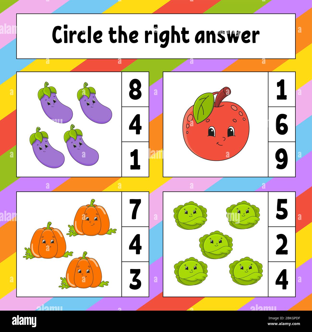 Circle the right answer. Education developing worksheet. Activity page ...