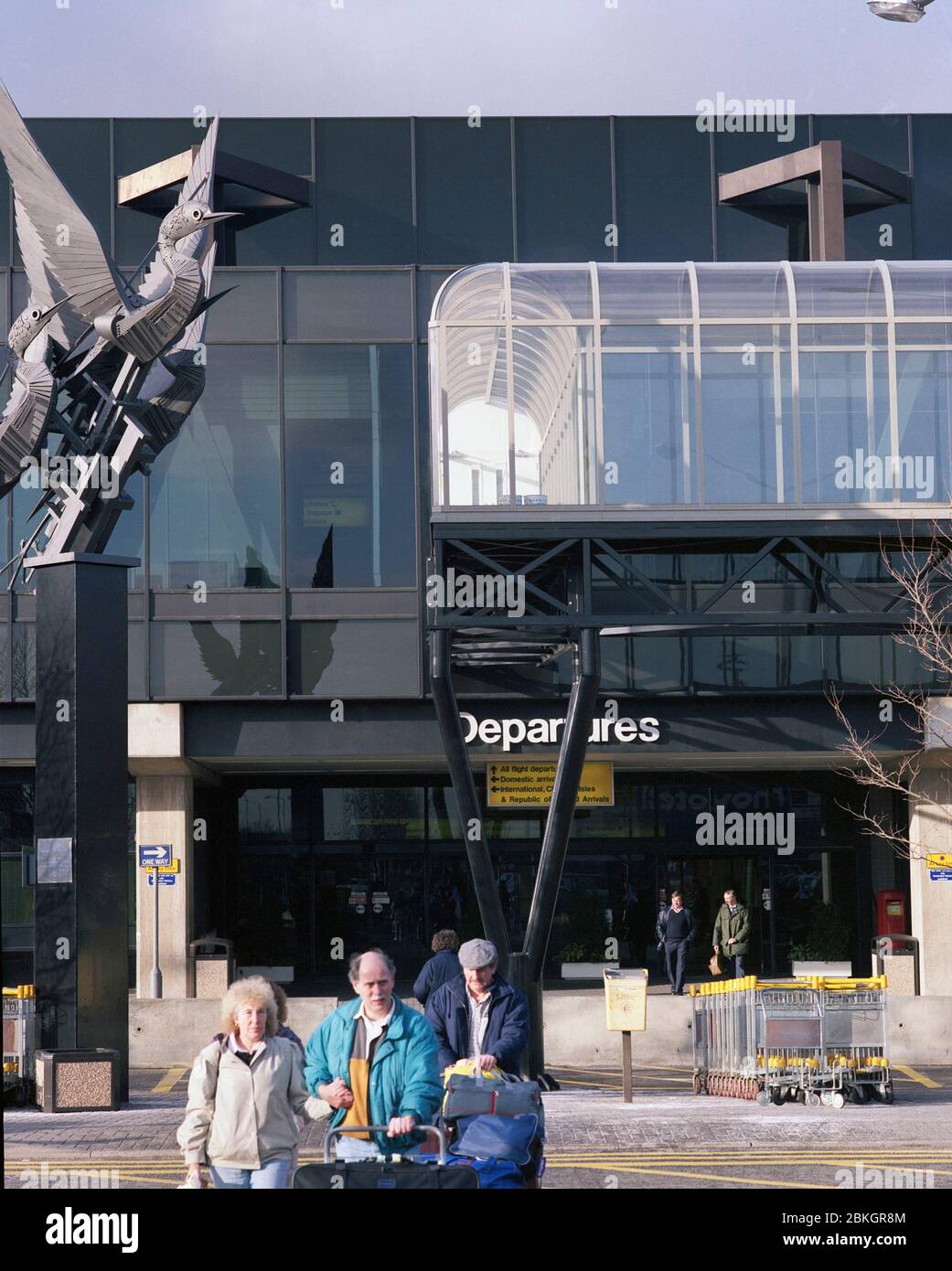 1991, then brand new terminal building, Birmingham Airport, West ...