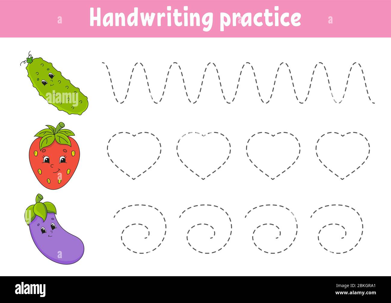Handwriting pactice. Education developing worksheet. Activity page ...