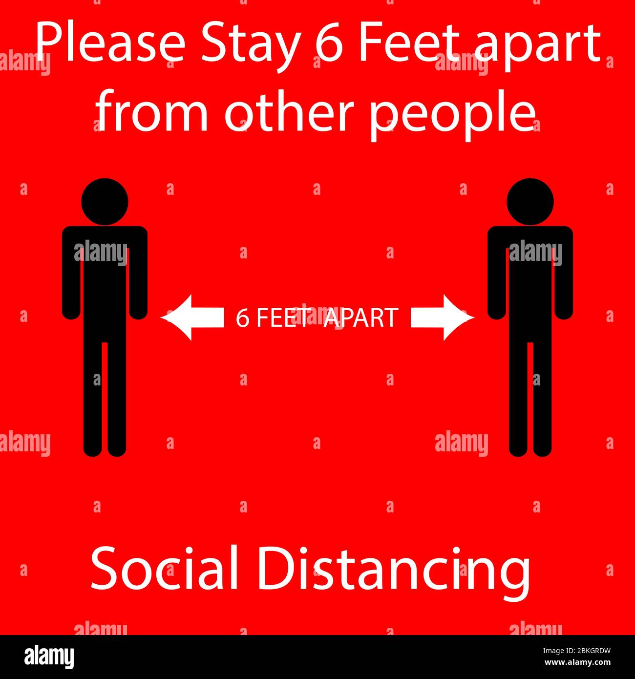 Icon people concept Social Distancing stay 6 feet apart from other ...