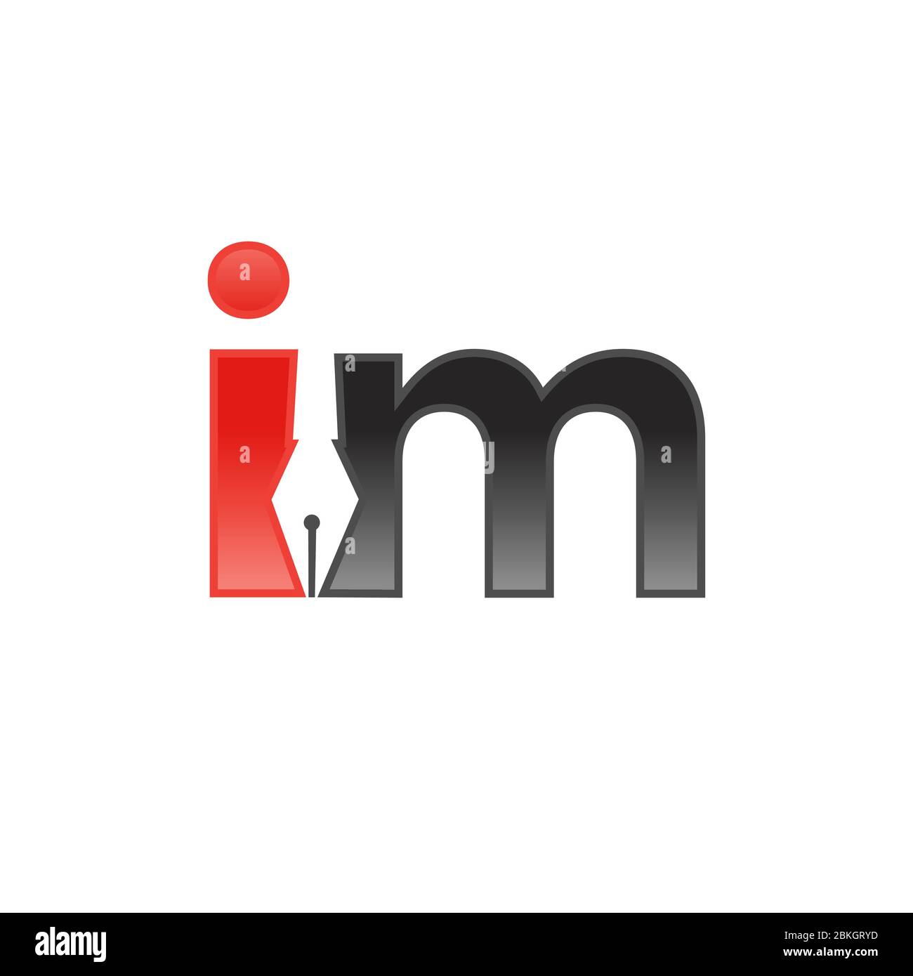 IM logo initial letter design template illustration Stock Vector Image ...