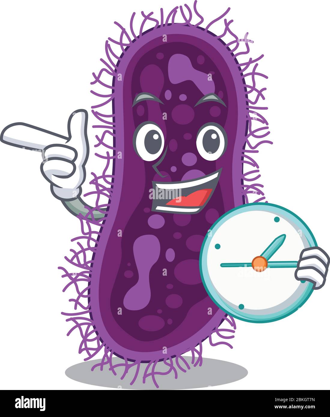 Lactobacillus rhamnosus bacteria mascot design concept smiling with ...