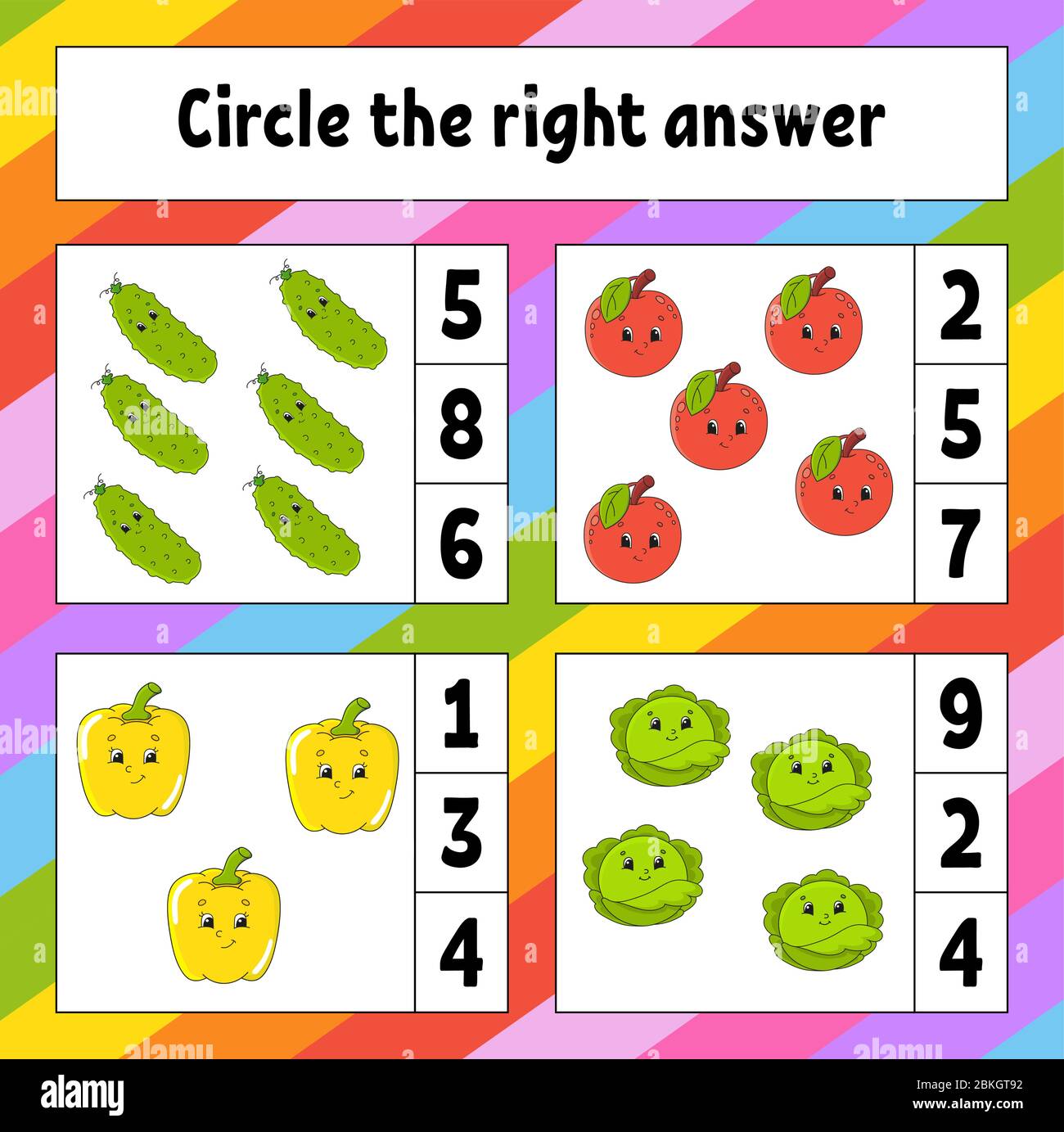 Circle the right answer. Education developing worksheet. Activity page ...