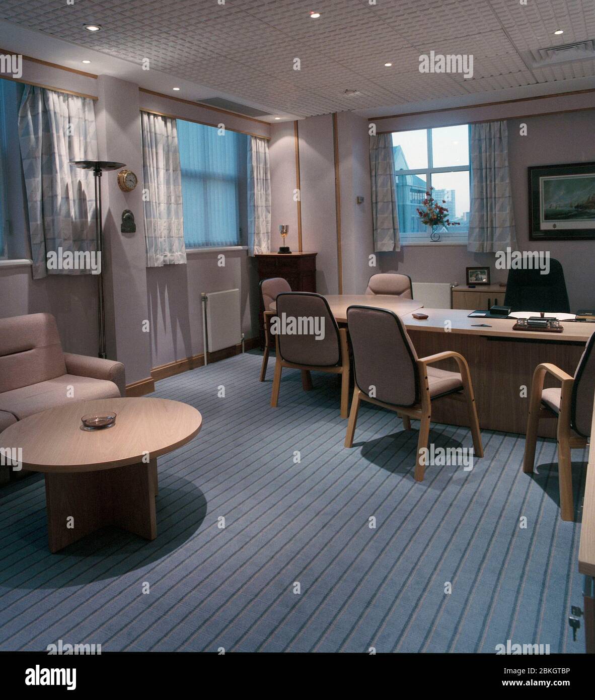 1991, office interior, UK Stock Photo - Alamy