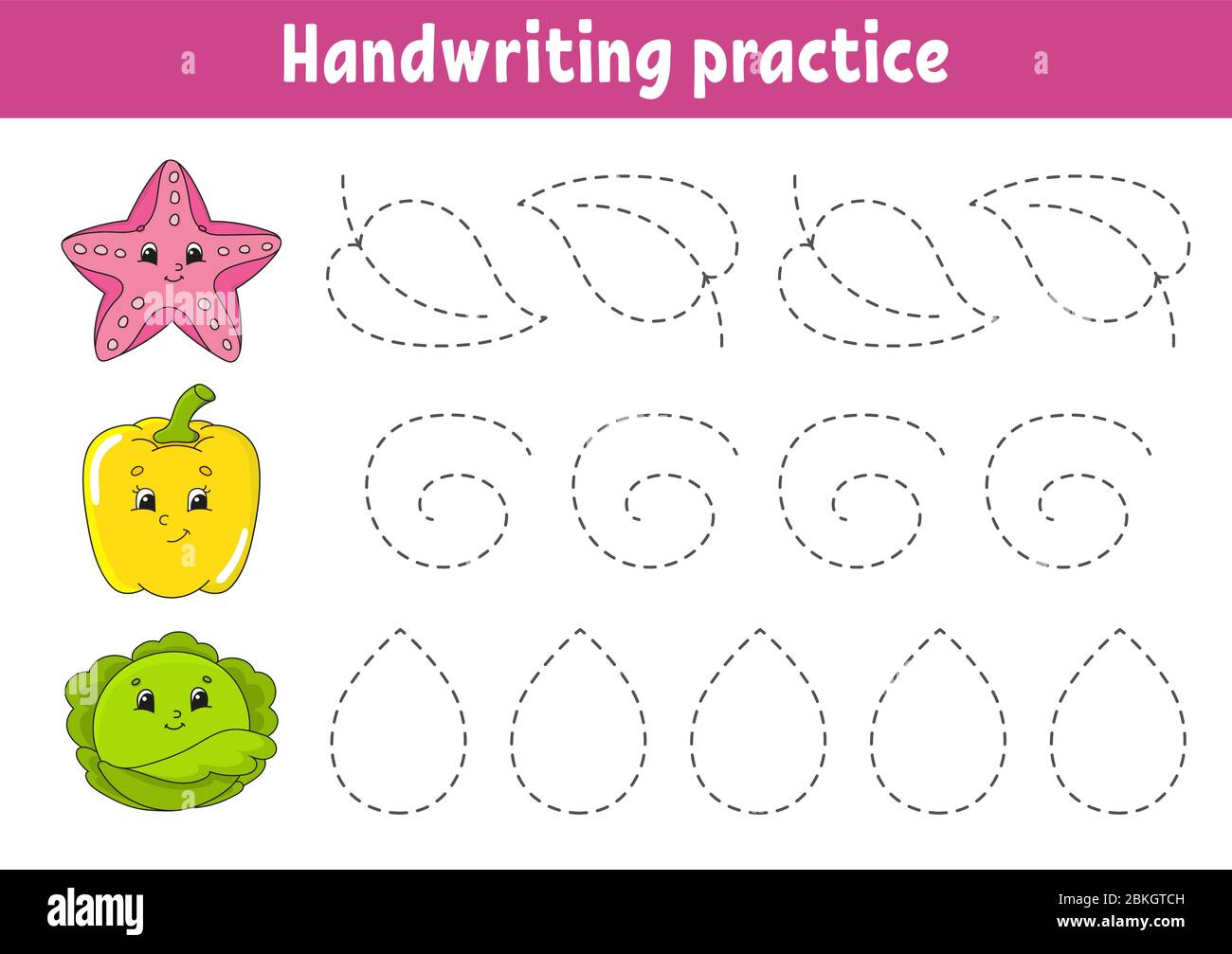 Handwriting pactice. Education developing worksheet. Activity page ...