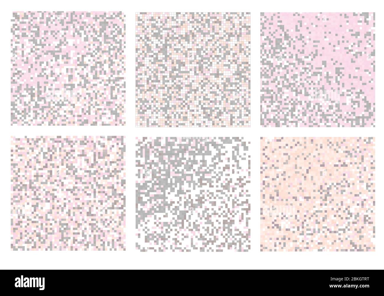 Pink tile mosaic simple Cut Out Stock Images & Pictures - Alamy