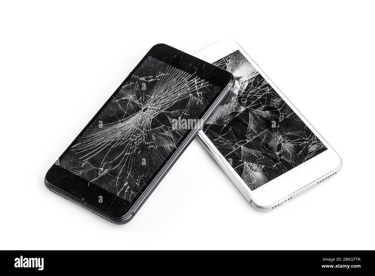 Mobile phone with broken screen. Close up Stock Photo - Alamy