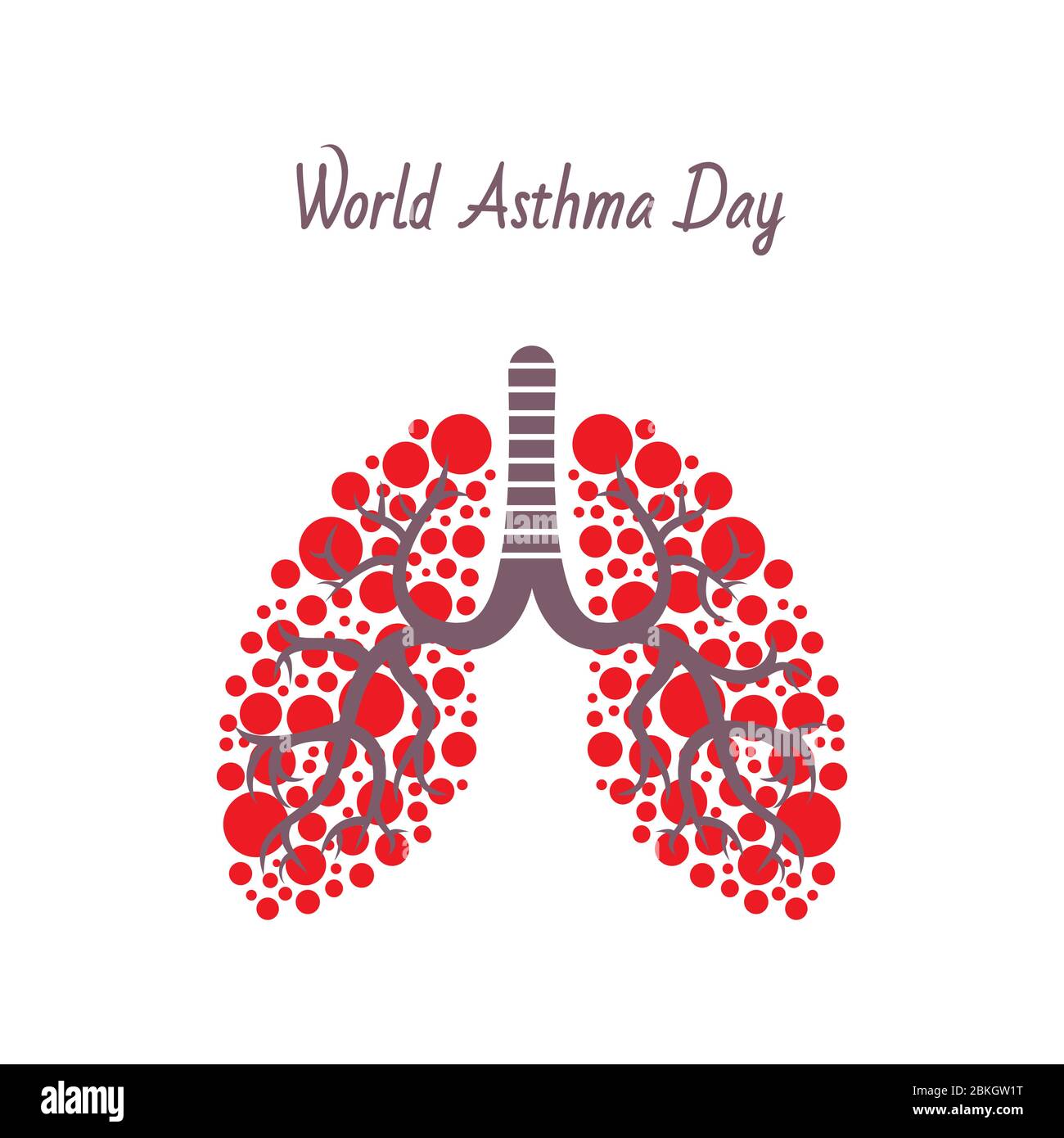 Vector illustration on the theme of world asthma day Stock Vector Image ...