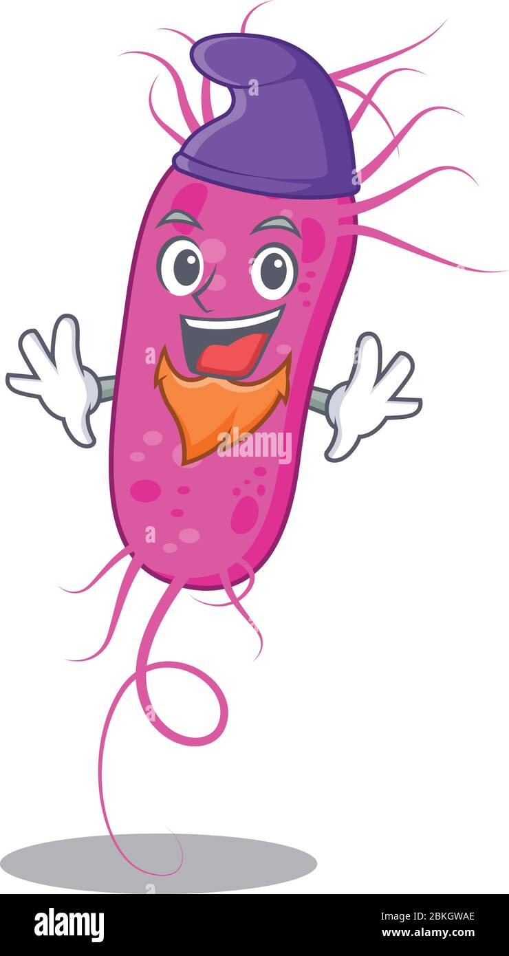 Cute picture of pseudomoa bacteria in Elf cartoon design Stock Vector ...